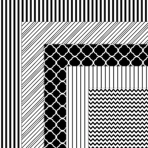 Black & White Digital Paper Bundle, Digital Background Paper, Digital ...