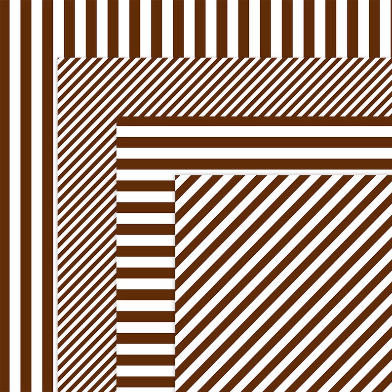 Brown & White Digital Papers, Brown Patterned Background Paper ...