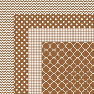 Chocolate Basics Digital Paper, Chocolate Digital Backgrounds, Brown ...