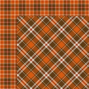 Autumn Plaids Digital Paper, Fall Digital Papers, Autumn Backgrounds ...
