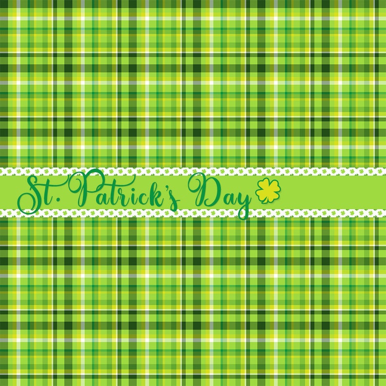 St. Patrick's Day Digital Papers Shamrock Patterns Irish | Etsy