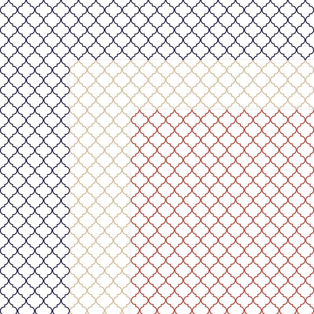Moroccan Trellis Paper, Quatrefoil Digital Papers, Background Papers ...