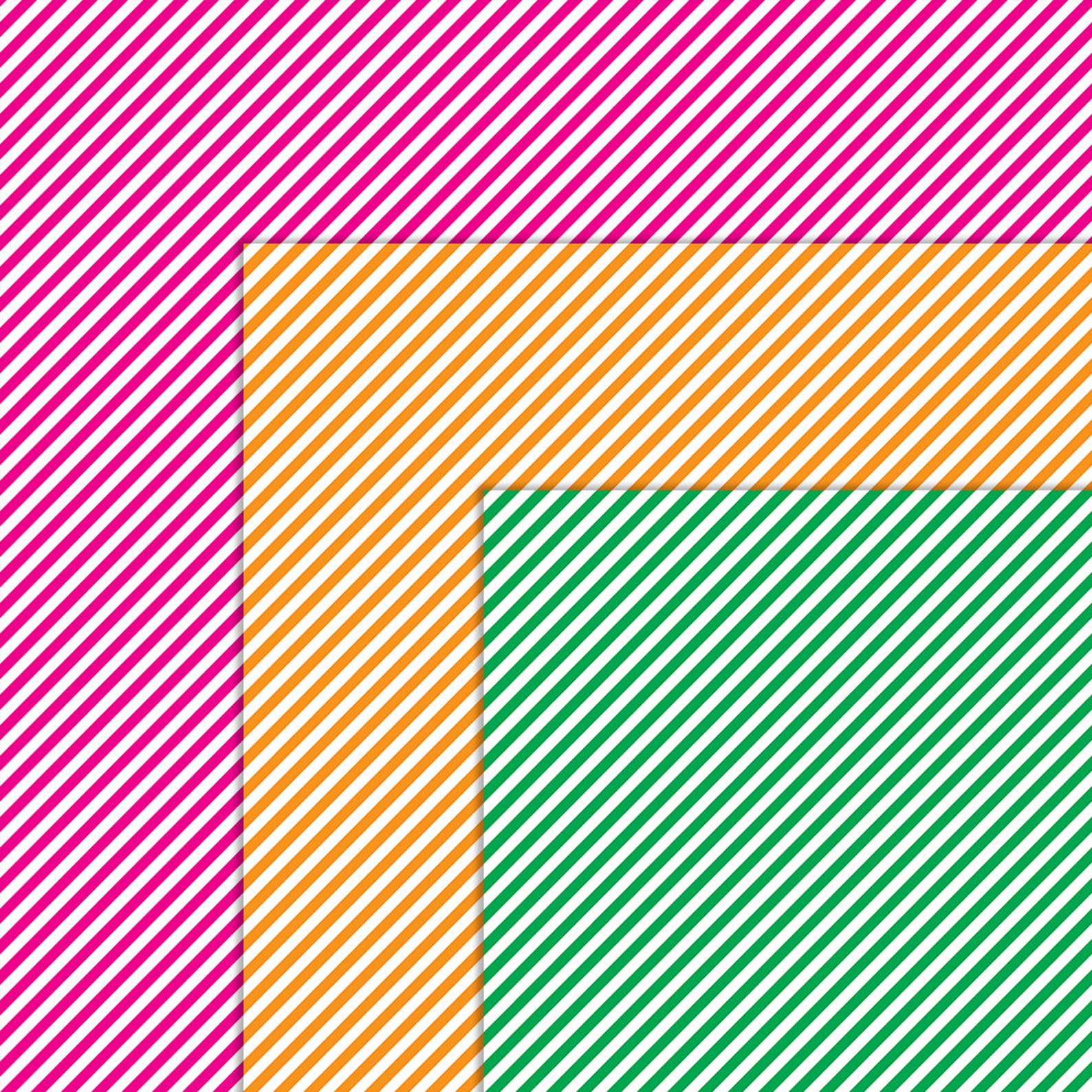 Striped Digital Paper Diagonal Stripes Striped Paper - Etsy