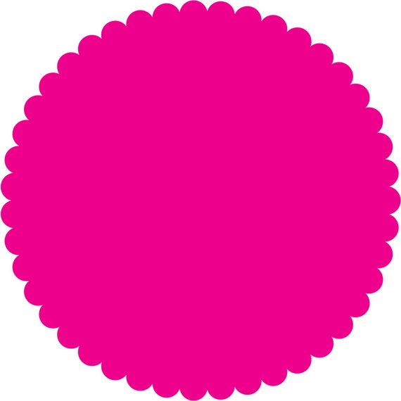 Scalloped Circle Clipart
