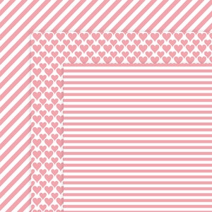 Red and Pink Digital Paper, Valentine Background Papers, Heart Papers ...
