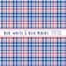 Red White & Blue Digital Plaid Paper, Patriotic Papers, July 4th ...