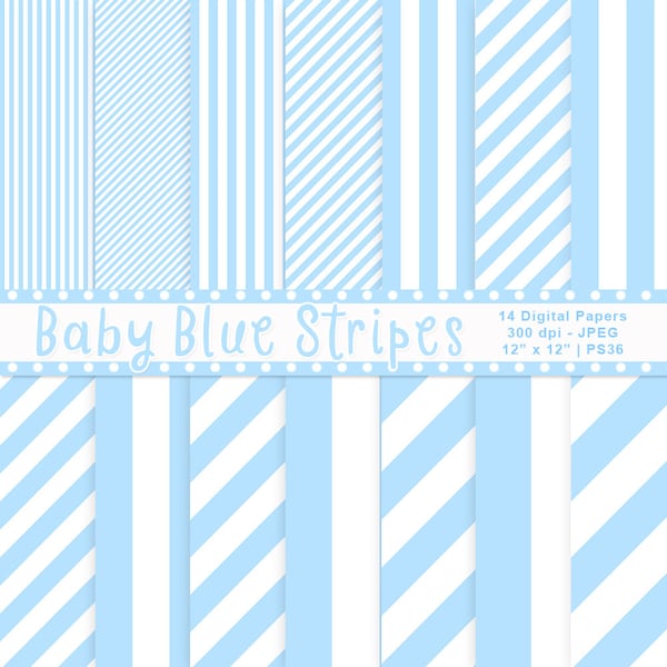 Stripe Digital Paper - Etsy