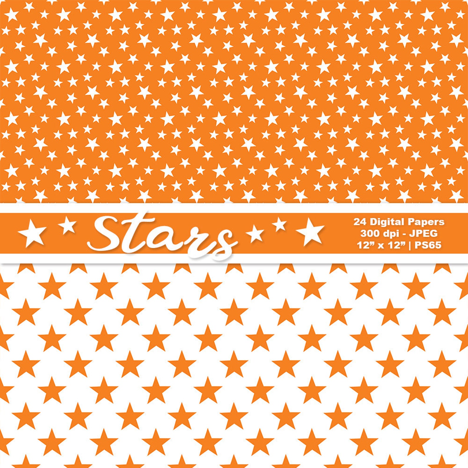 Digital Stars Patterned Paper Digital Stars Backgrounds | Etsy