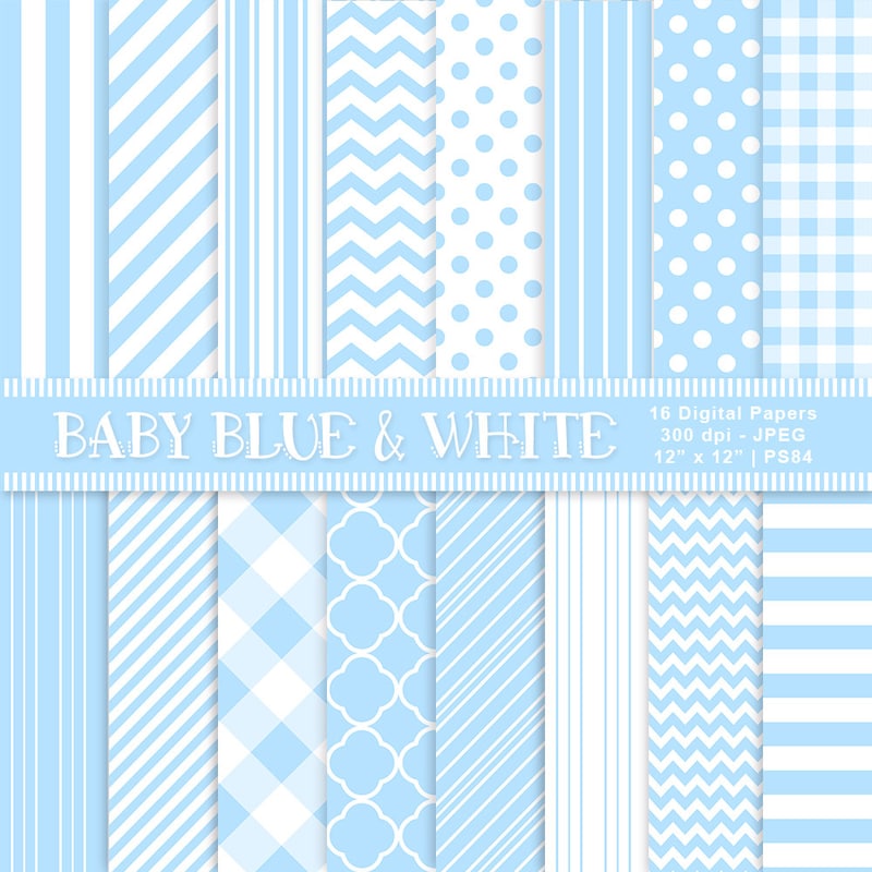 Light Blue Pattern - Etsy