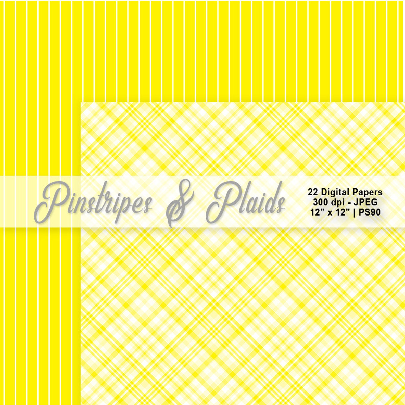 Pinstripes & Plaid, Digital Scrapbook Paper, Plaid Background ...