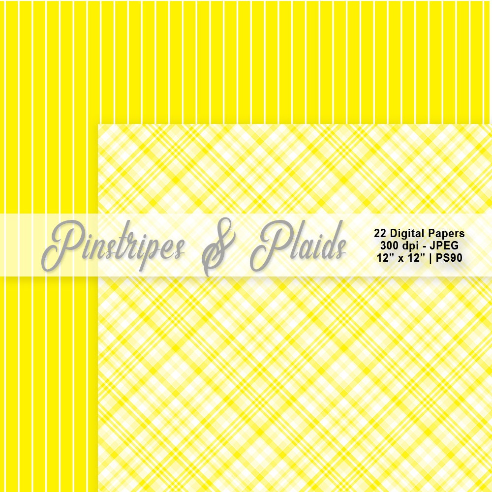 Pinstripes & Plaid Digital Scrapbook Paper Plaid Background | Etsy