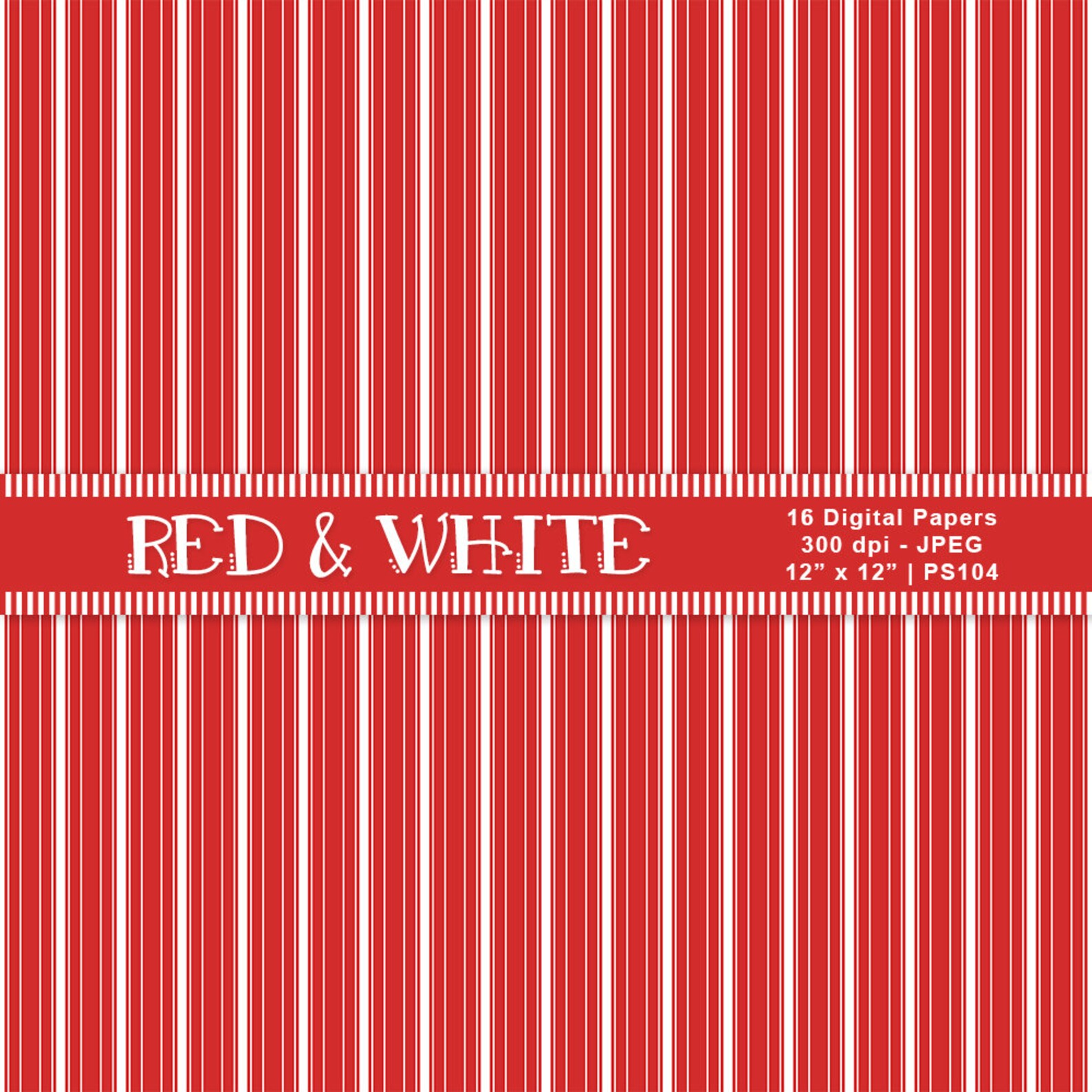 Red & White Paper Digital Scrapbook Papers Red Backgrounds - Etsy