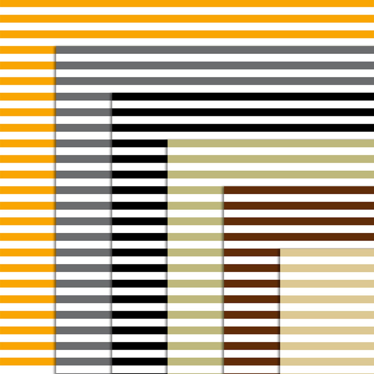 Stripes Digital Paper Horizontal Stripes Paper Rainbow - Etsy