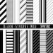 Black Stripes Mix, Digital Striped Papers, Striped Backgrounds, Black ...