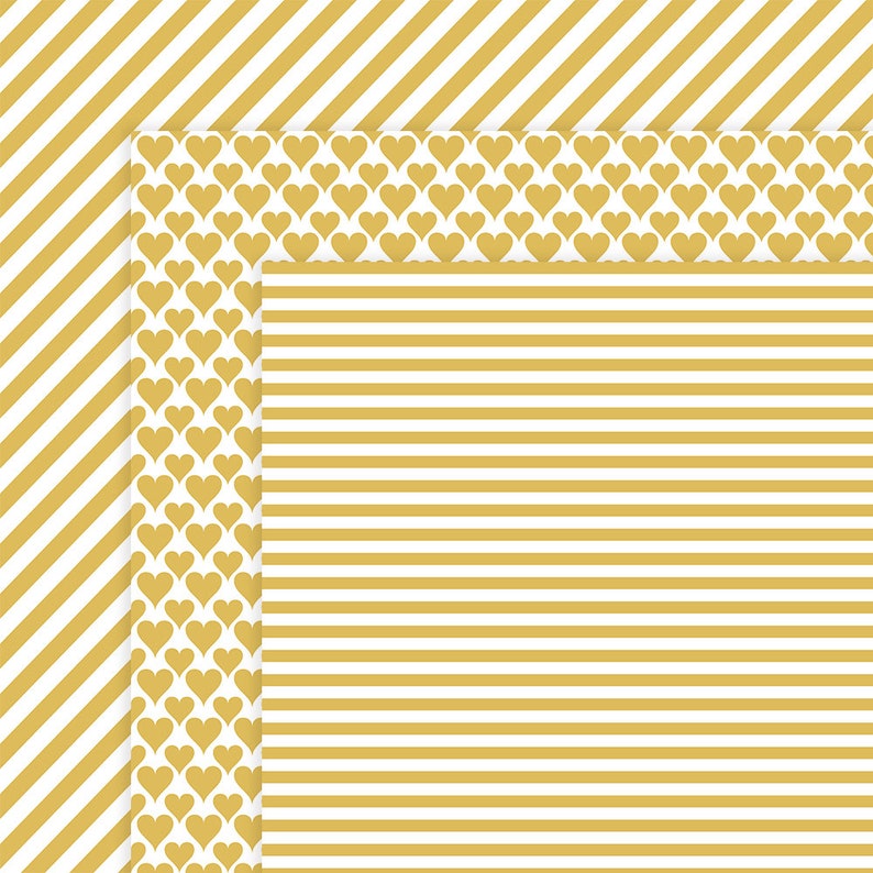 Silver and Gold Digital Paper, Scrapbook Patterns, Silver and Gold ...