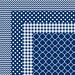 Navy & White Digital Papers, Digital Scrapbook Paper, Patterned Papers ...