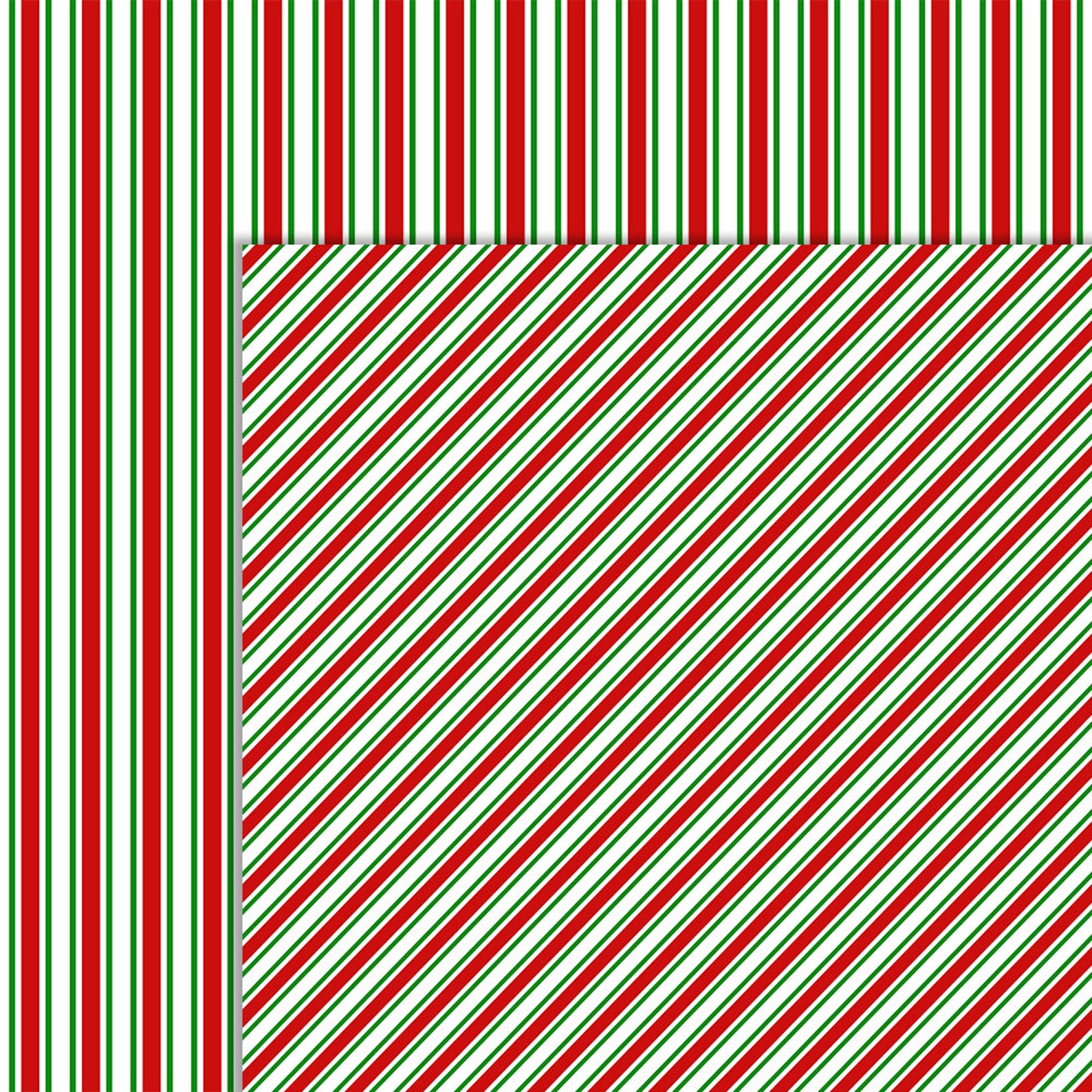 Red and Green Digital Paper, Christmas Scrapbook Paper, Printable Paper ...