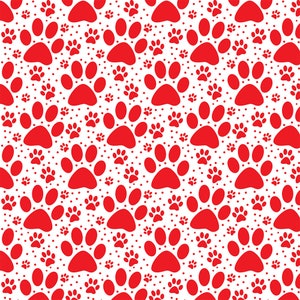 Paws Digital Paper, Rainbow Paw Prints, Paw Patterns, Animal Digital ...