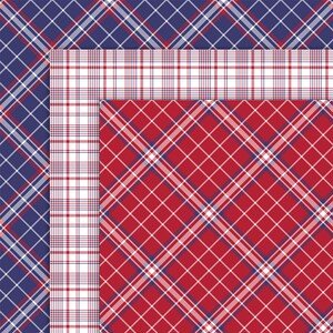 Patriotic Plaids Digital Backgrounds, 4th of July Patterned Paper ...