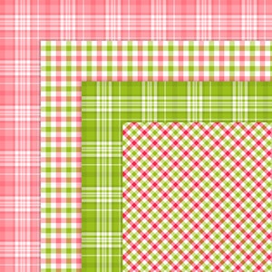 Summer Plaids Digital Paper, Plaid Background Paper, Printable Plaids ...