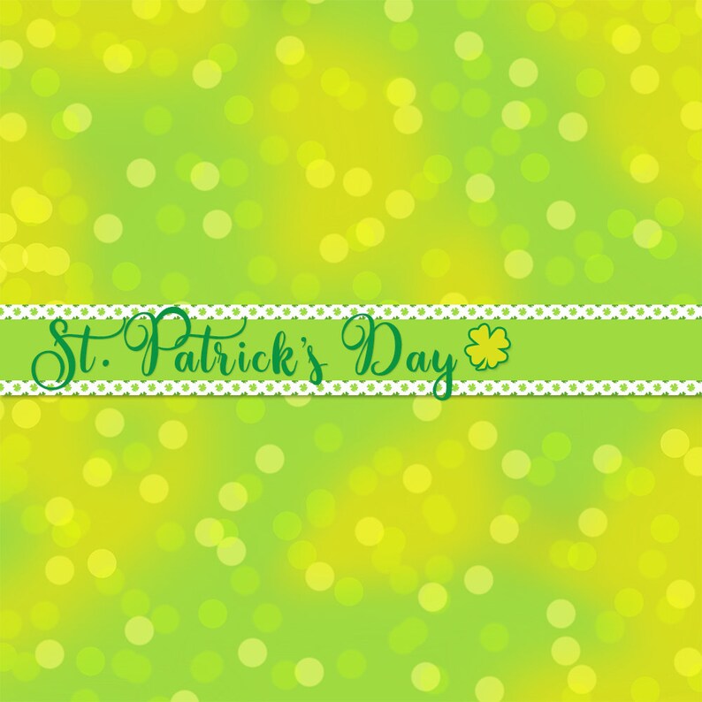 St. Patrick's Day Digital Papers Shamrock Patterns Irish | Etsy