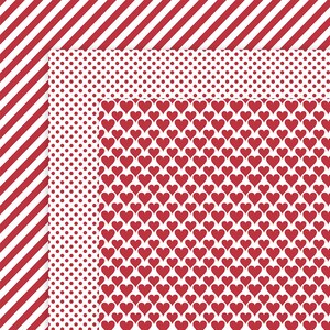 Red and Pink Digital Paper, Valentine Background Papers, Heart Papers ...