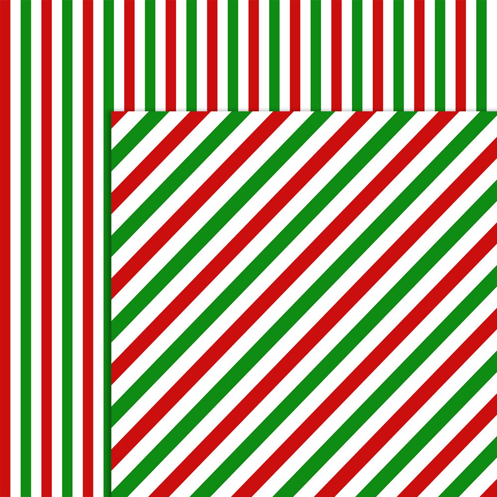 Red and Green Digital Paper, Christmas Scrapbook Paper, Printable Paper ...