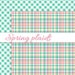 Spring Plaids, Digital Easter Paper, Digital Plaid Paper, Spring ...