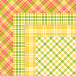 Summer Plaids Digital Paper, Plaid Background Paper, Printable Plaids ...