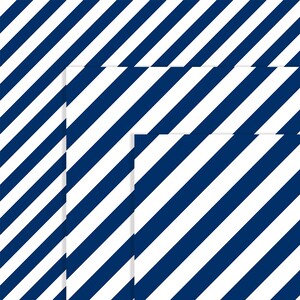 Navy & White Striped Digital Paper, Graduated Stripes, Striped Paper ...
