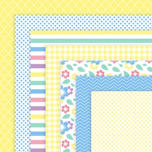 Spring Patterns, Digital Paper, Heart Papers, Butterfly Pattern ...