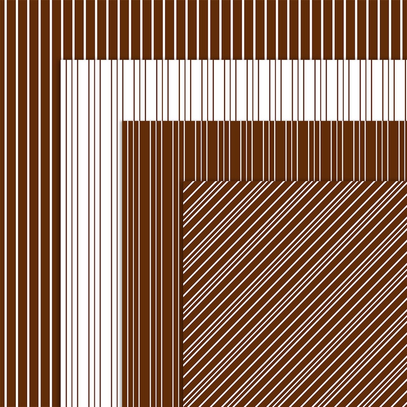 Brown & White Digital Papers, Brown Patterned Background Paper ...