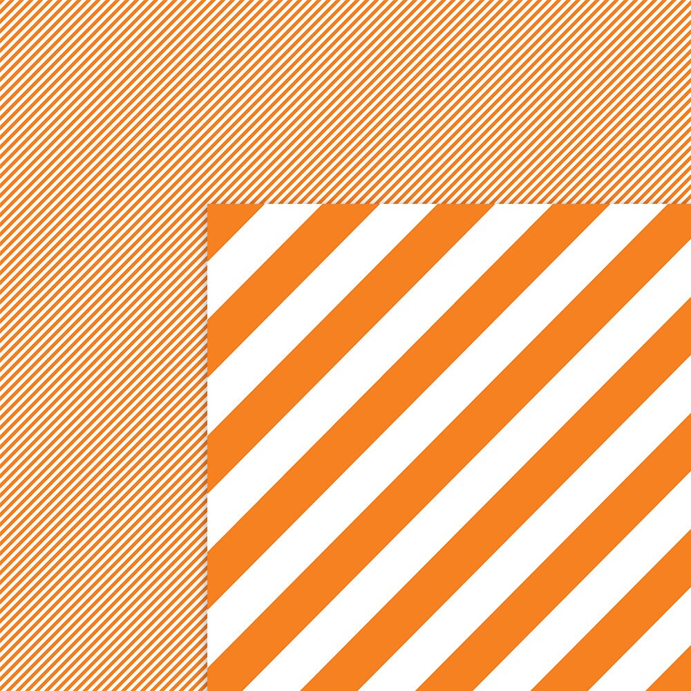 Orange & White Striped Digital Papers Striped Paper Digital | Etsy