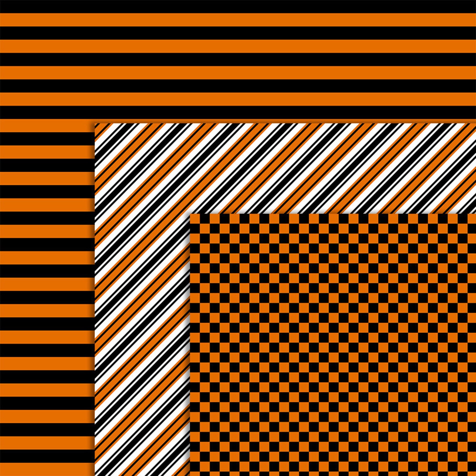 Orange and Black Digital Paper Halloween Background Papers - Etsy