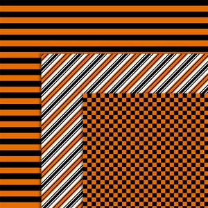 Orange and Black Digital Paper, Halloween Background Papers, Orange and ...