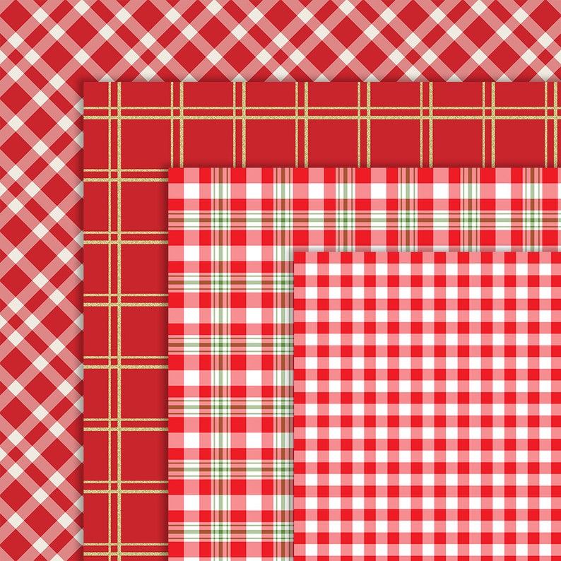 Red Plaid Paper Digital Plaids Plaid Printable Paper Plaid - Etsy Canada