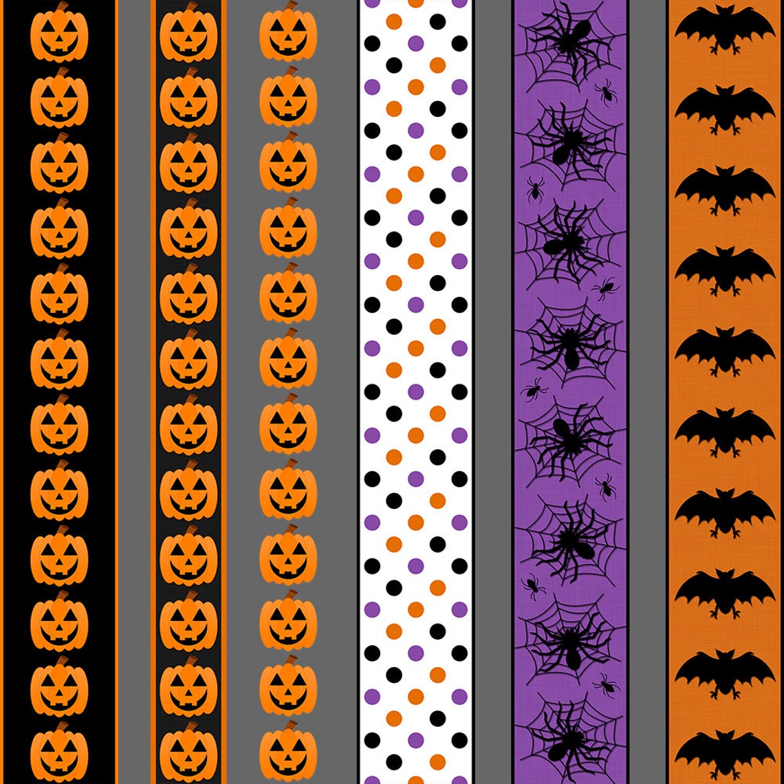 Halloween Borders Clipart, Digital Borders Clipart, Scrapbook Clipart ...