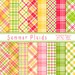Autumn Plaids Digital Paper, Fall Digital Papers, Autumn Backgrounds ...