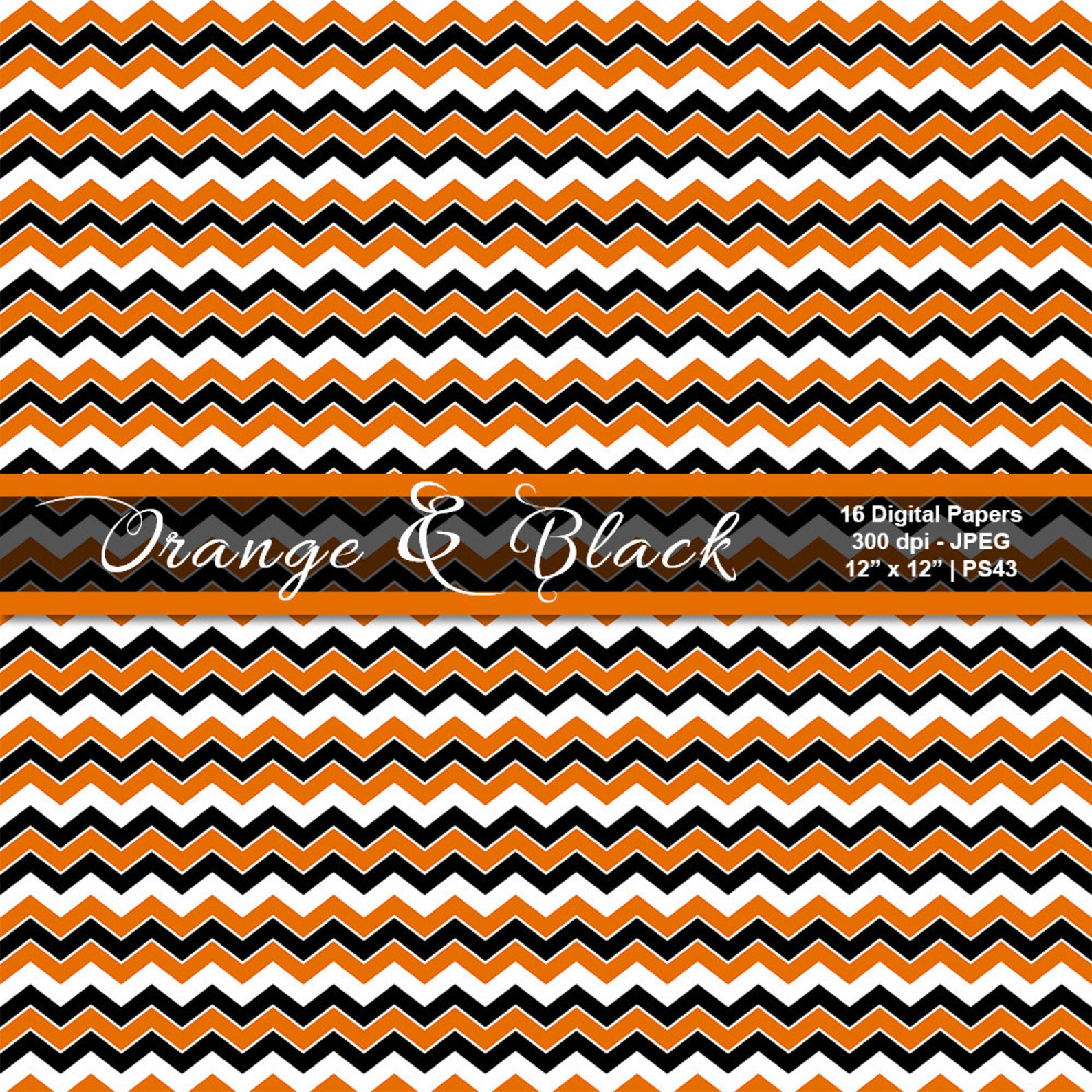 Orange and Black Digital Paper Halloween Background Papers - Etsy