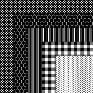 Black & White Digital Paper Bundle, Digital Background Paper, Digital ...