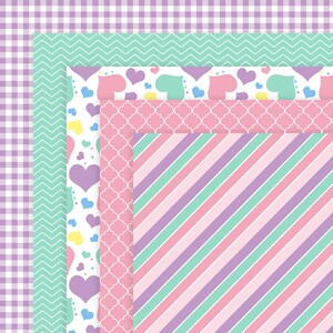 Spring Patterns, Digital Paper, Heart Papers, Butterfly Pattern ...