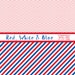 Red White & Blue Digital Paper, Patriotic Paper, Independence Day, July ...