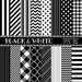 Black & White Digital Papers, Patterned Paper, Digital Scrapbook Papers ...
