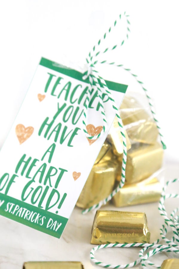 Teacher You Have a Heart of Gold Printables for St. Patrick's Day ...