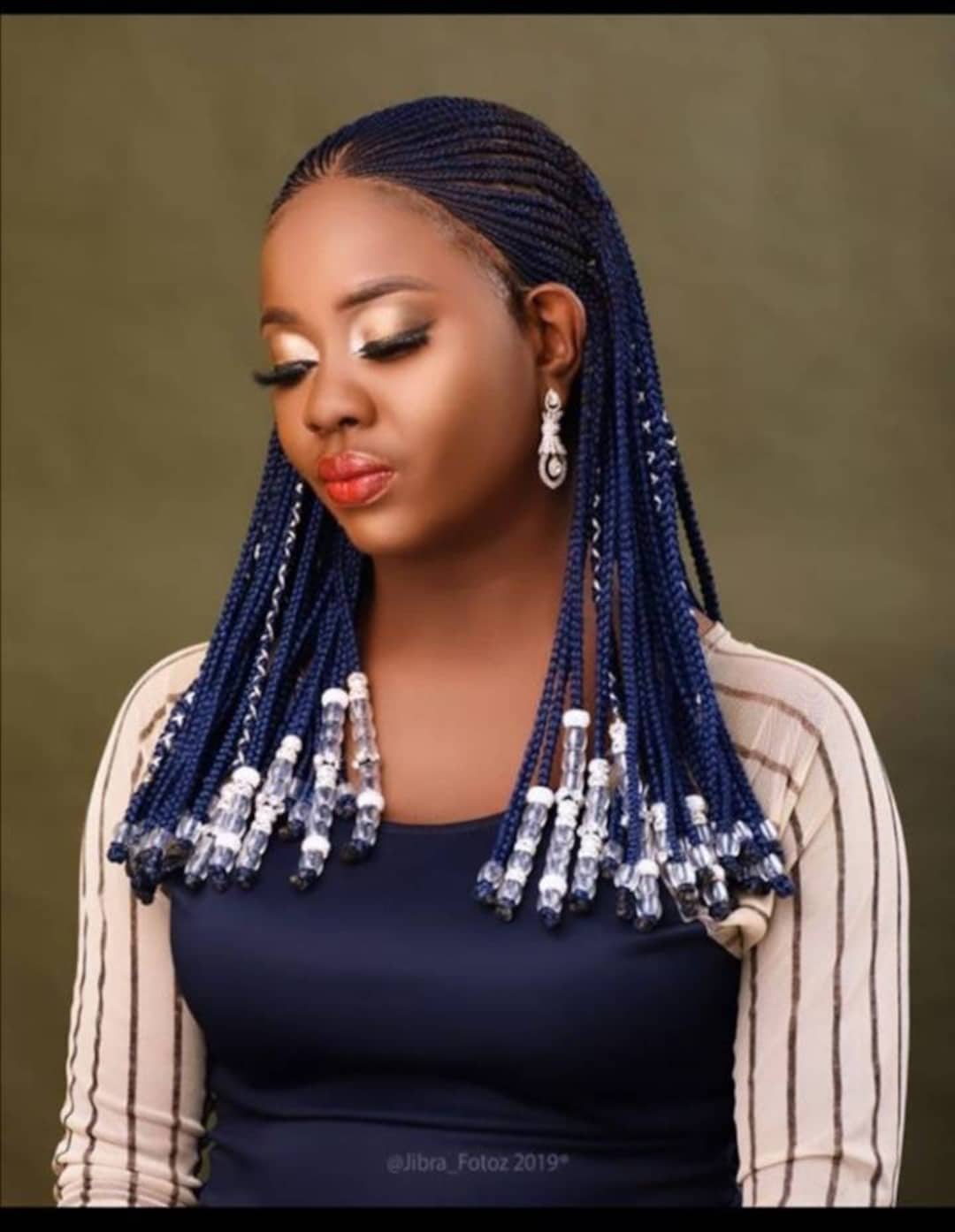 Nigerian Handmade African Braids Ready to Wear Wigs GHANA Weave Lace ...