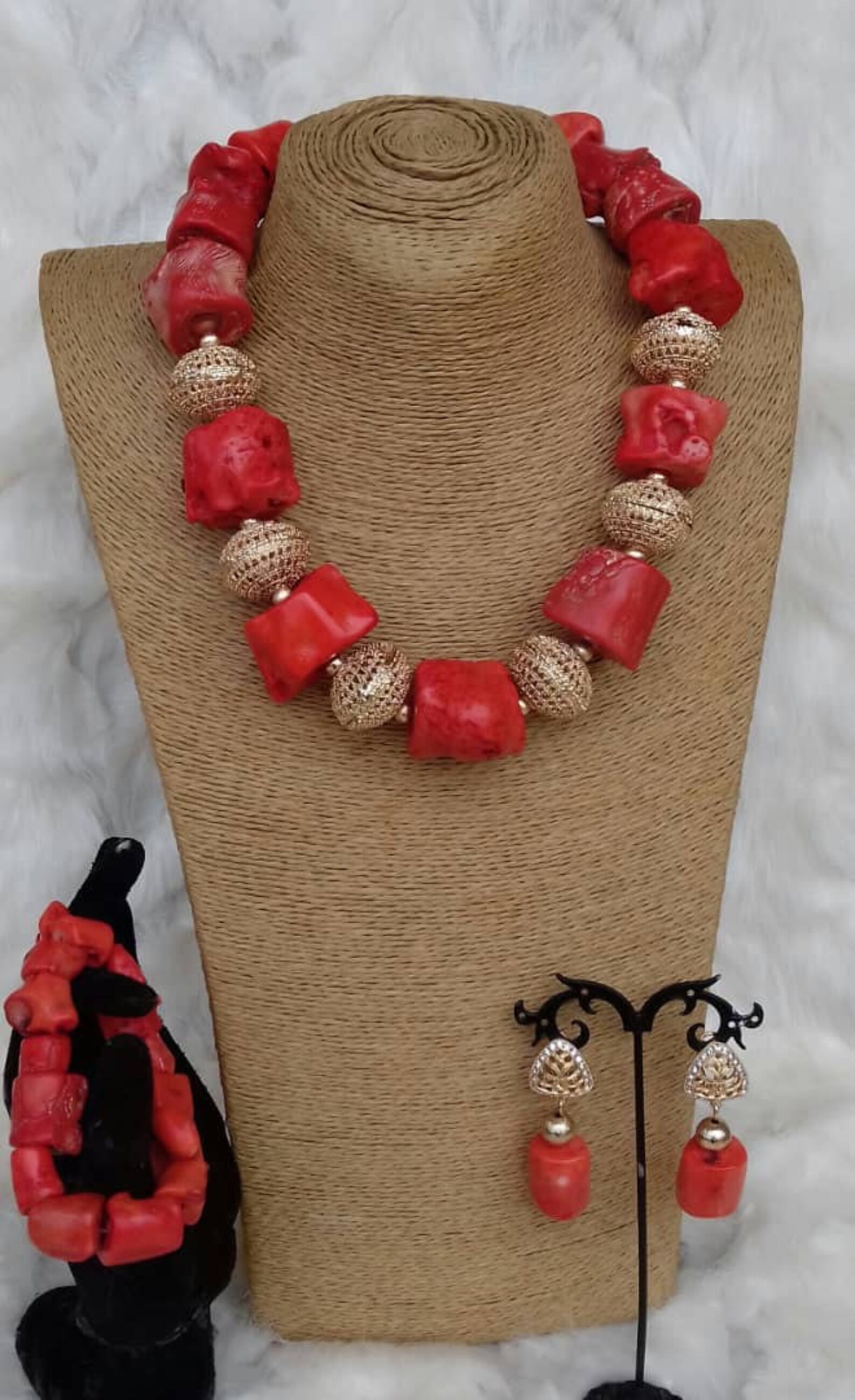 African Nigerian Igbo Edo Original Italian Coral Bead | Etsy