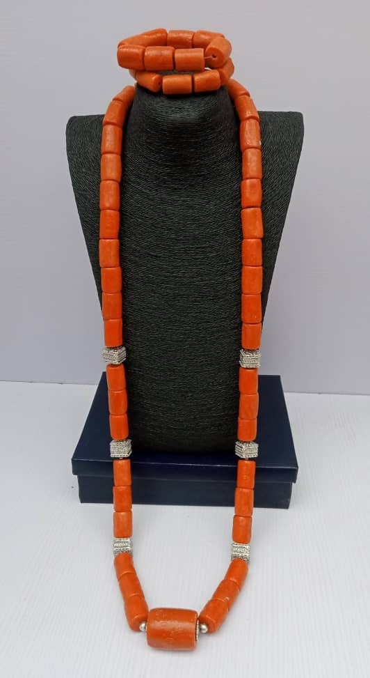 Africa Nigeria Bead Traditional Edo Igbo Three Piece Original Set ...
