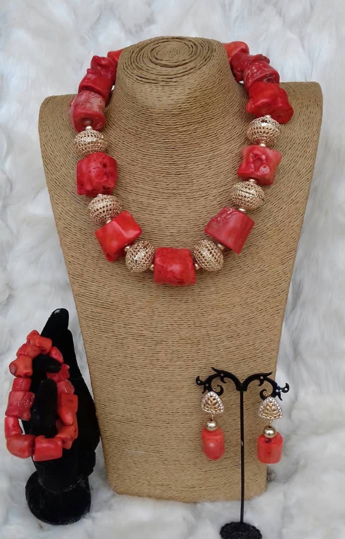 African Nigerian Igbo Edo Original Italian Coral Bead | Etsy