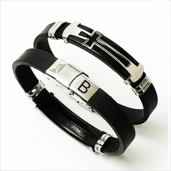 Rubber Cross Bracelet - Etsy