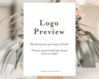 Preview Your Name in Logo Design Before You Buy Logo Proof Logo Sample ...